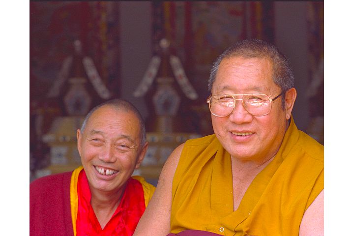 H.H. Penor Rinpoche with Gyatrul Rinpoche Vimala – Vimala Treasures